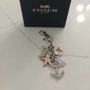 Rare Coach Anchor Beach Fish Starfish Keychain Fob Pu… - Gem